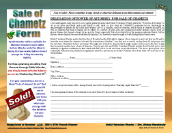 Pesach Planner – A guide to Pesach preparations